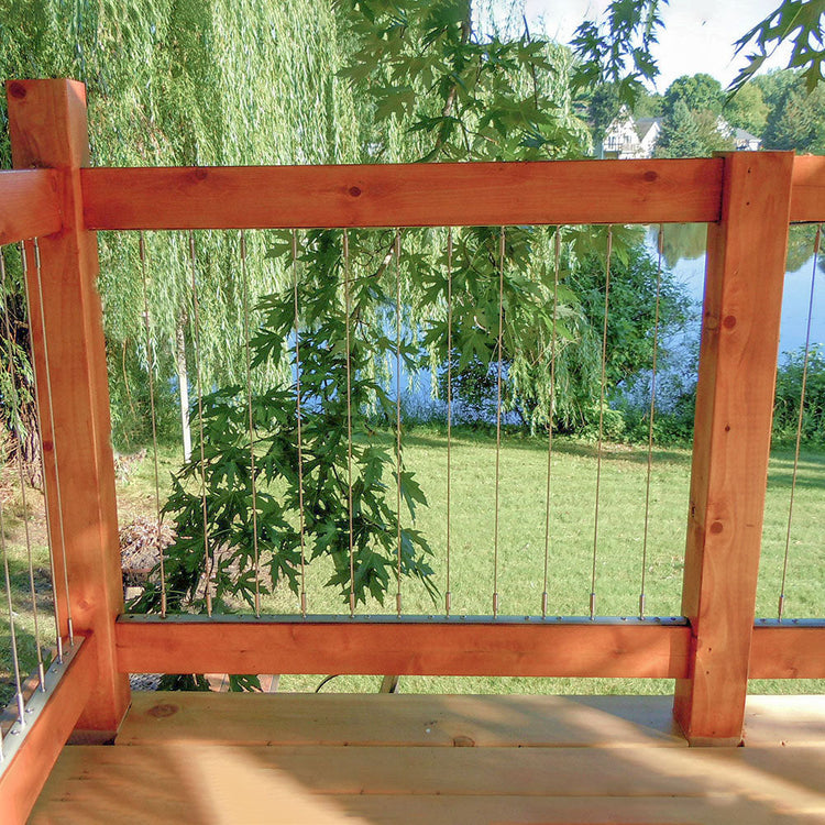 Insta-Rail® Cable Railing System | Prova Cable Railings at Staircase ...