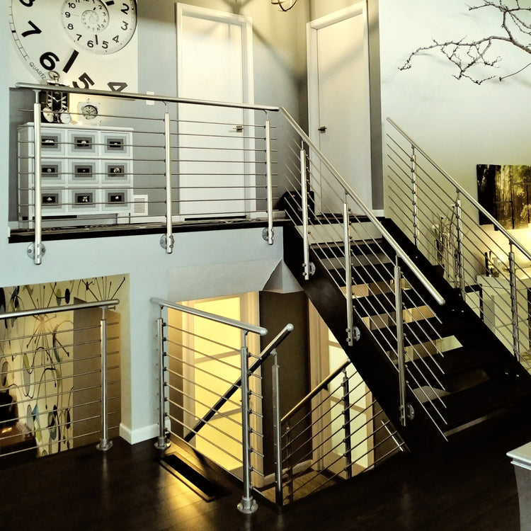 Prova 36" Metal Side Mount Railing Posts | Staircase & Railing Store ...